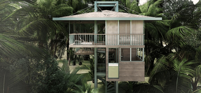 Rumah panggung satu ini terdiri dari dua lantai yakni atas dan bawah ...