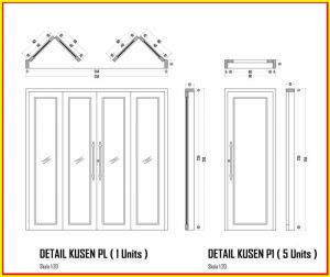 Jenis pintu lipat biasanya digunakan untuk bagian garasi atau sekat ...